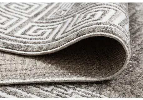 koberec MATEO 8033/944 Moderní řecký, vzor rámu strukturální šedá / velikost 240x330 cm | krásné koberce cz