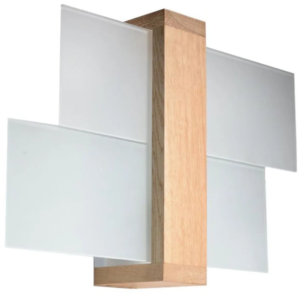 Sollux Lighting Nástěnné svítidlo FENIKS 1 přírodní dřevo
