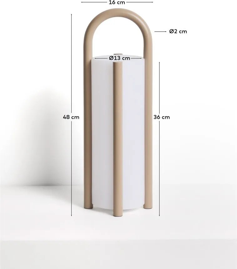LED přenosné venkovní svítidlo na USB ø 16 cm Leros – Kave Home