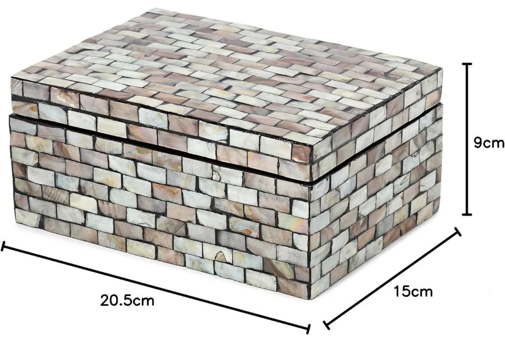 Šedý úložný box Compactor Haiphong Box