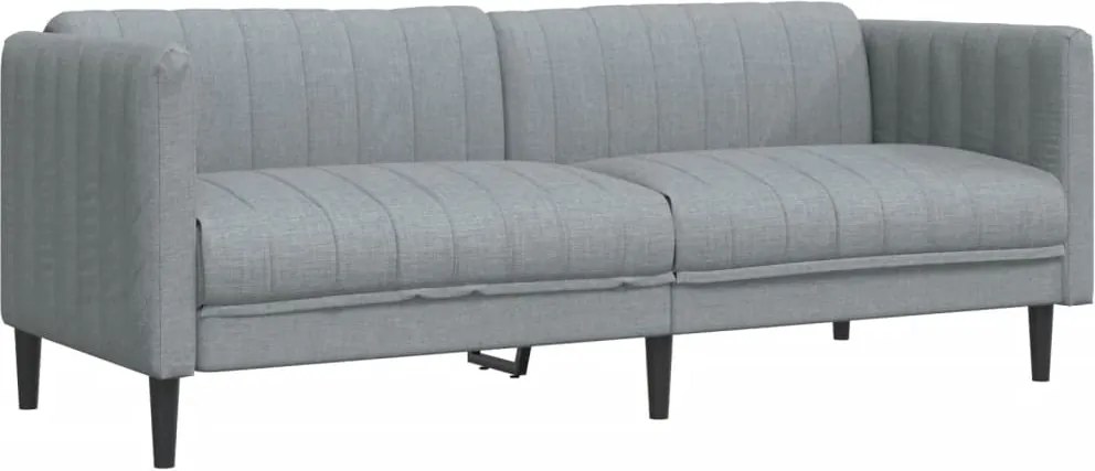 2dílná sedací souprava světle šedá textil 3209238