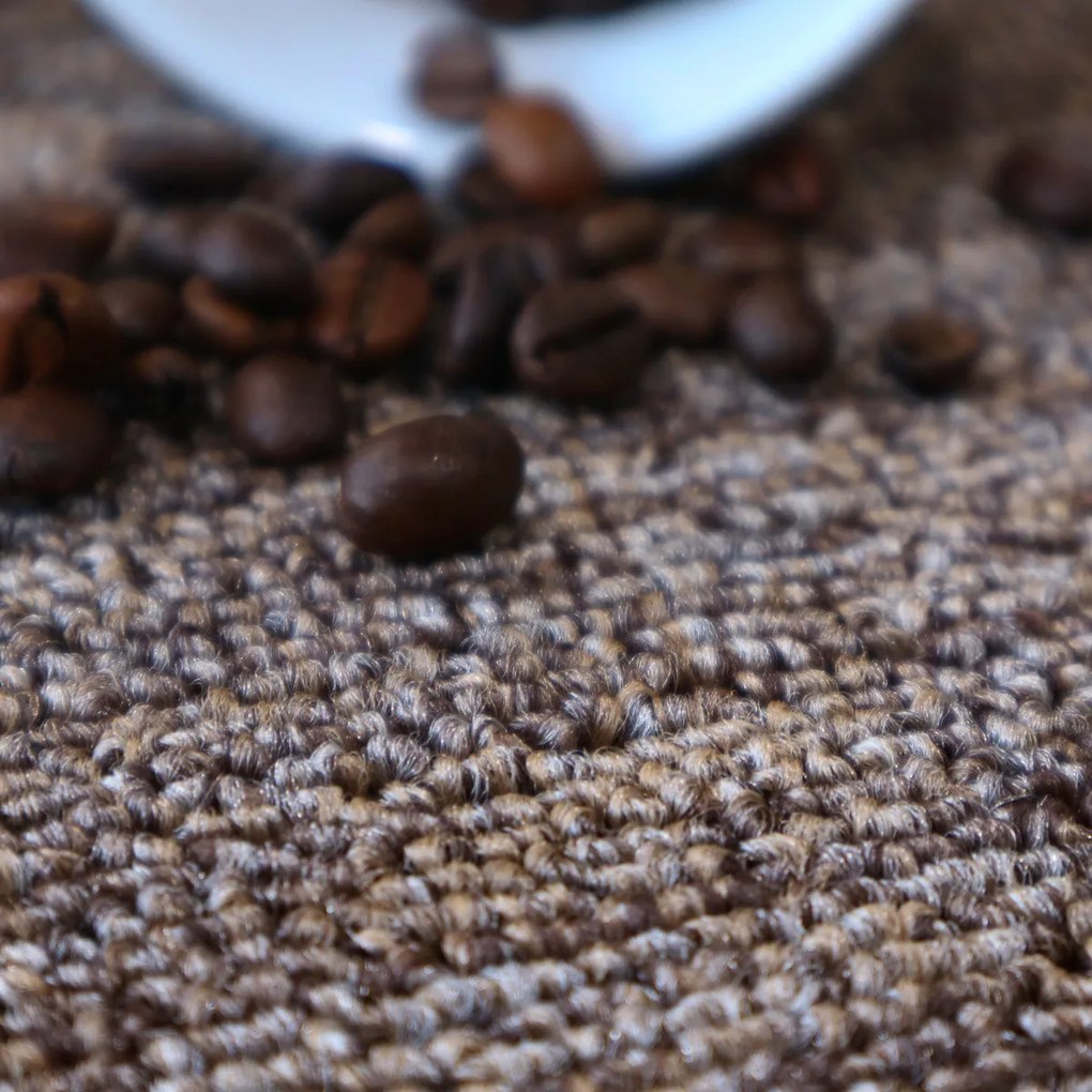 Spoltex, Metrážový koberec Artik New 120 hnědý, na míru, šíře 1m,2m,3m,4m, hnědá, filc, chodba / předsíň