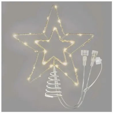 Standard LED spojovací vánoční hvězda KIFO 28,5 cm teplá bílá