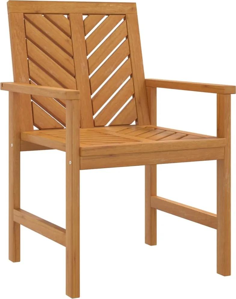 vidaXL Zahradní jídelní židle 4 ks masivní akáciové dřevo [3155975]