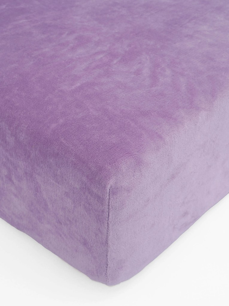 MK Lůžkoviny Prostěradlo mikroplyš Deluxe 90 x 200 cm - levandulové