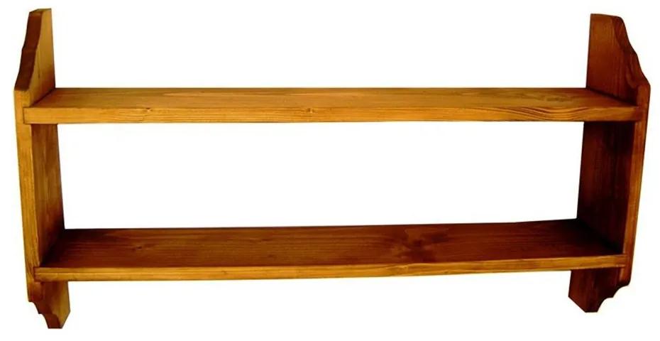 Polička masiv 00902 surové dřevo bez nátěru (0000) - unis-n