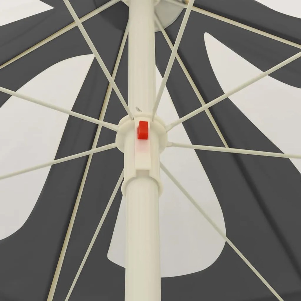 Plážový slunečník antracitový 240 cm 314714