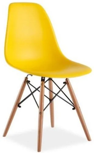 Jídelní židle ENZO - žlutá