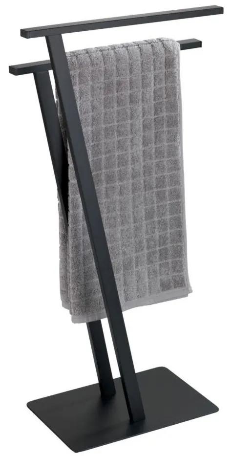 2-ramenný věšák na ručníky LIRIO, černý, WENKO | BIANO
