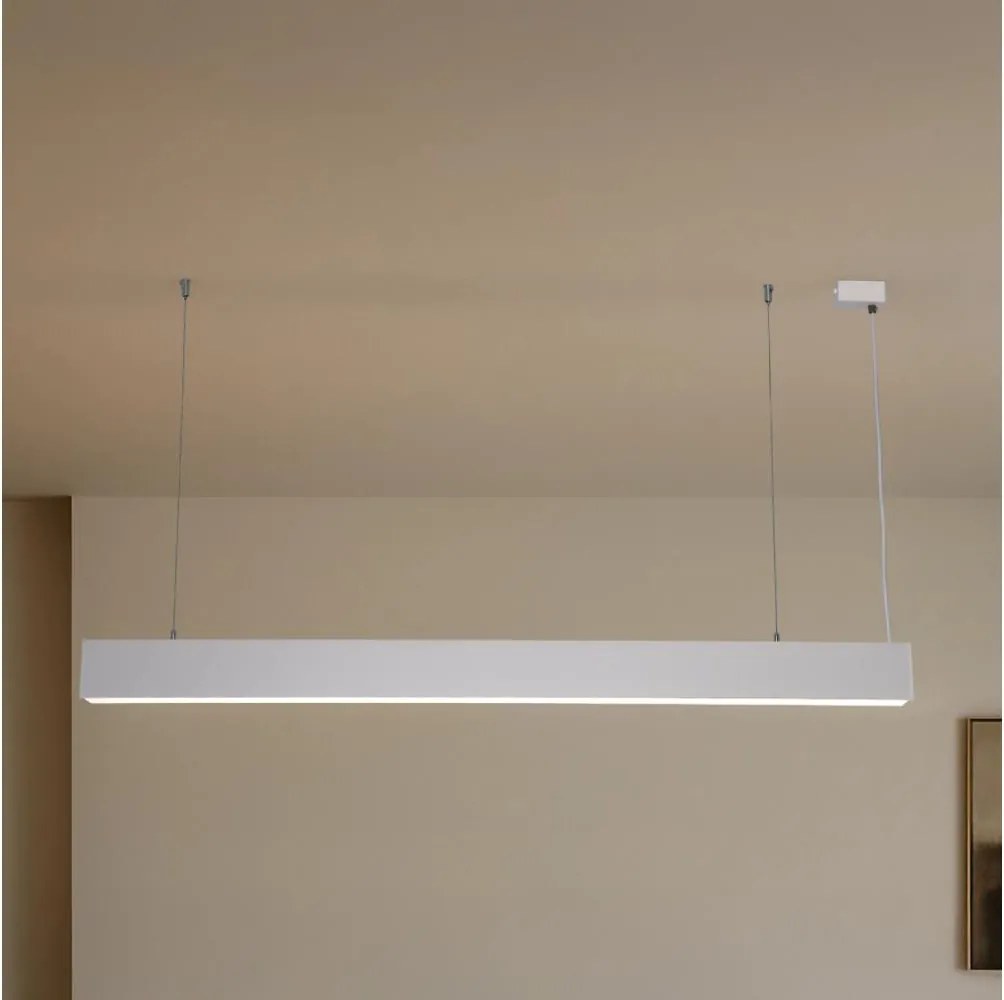 LED Lustr na lanku LED/55W/230V 3000/4000/6500K 120 cm bílá