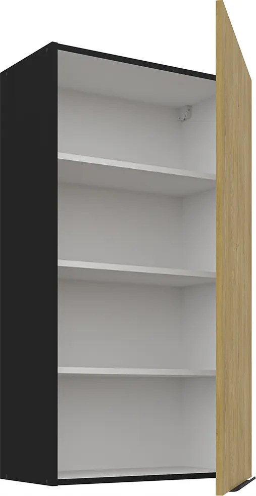 CREMONA cc | horní skříňka 60 G-108 1F policová | 60 cm | EXTRA VYSOKÁ | černá/cremona