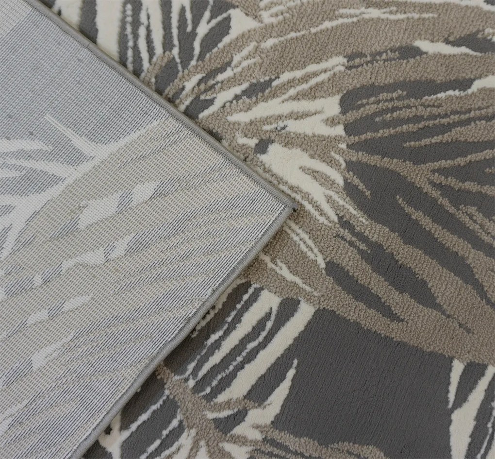 BE Koberec Zurich 1925 BEIGE GREY - šedý obdélníkový Rozměr: 60x100 cm