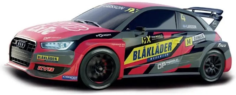 Autíčko pro autodráhu scx original audi s1 wrx blaklader