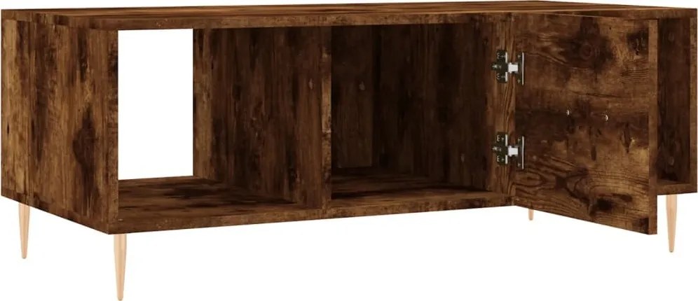 vidaXL Konferenční stolek 102 x 50 x 40 cm kompozitní dřevo [829289] Barva: kouřový dub