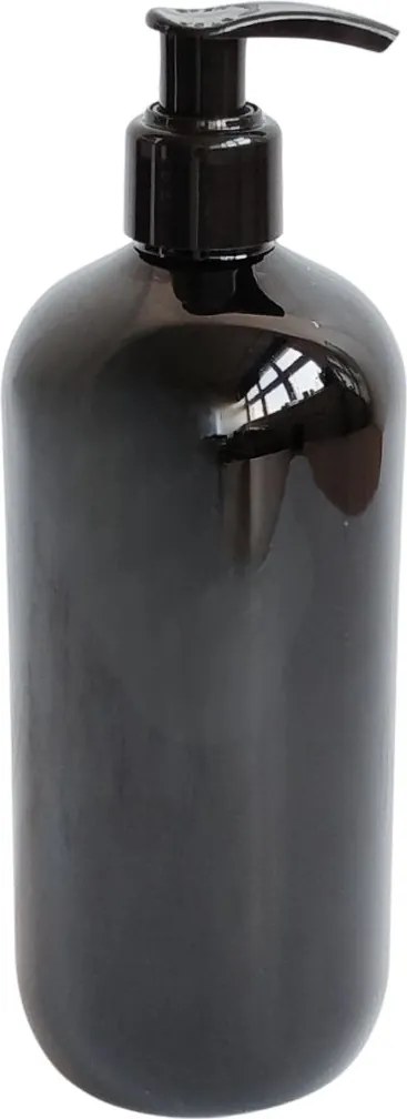 Dávkovač na mýdlo 500 ml černý s černou pumpičkou BELA