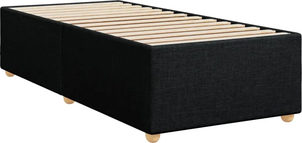 Box spring postel s matrací černá 80 x 200 cm textil 3286516