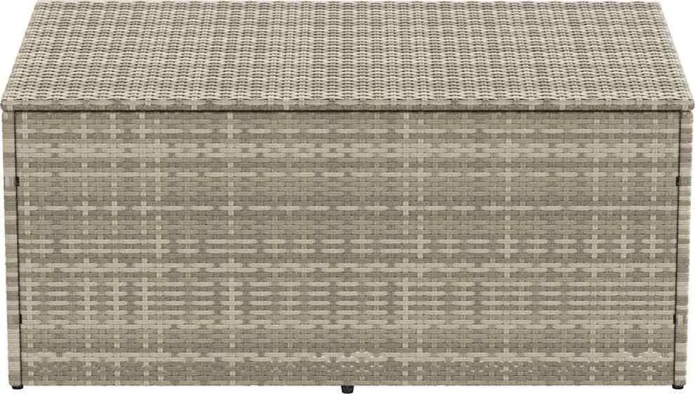 vidaXL Zahradní úložný box 110 x 50 x 58 cm polyratan [4104069] Barva: Béžová