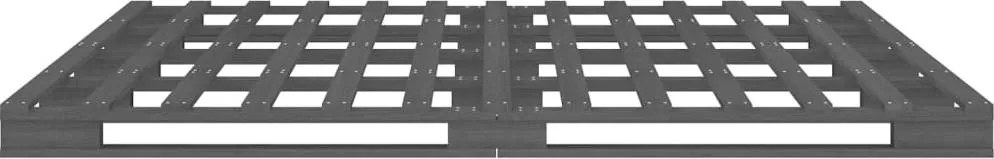 vidaXL Postel z palet 120 x 200 cm masivní borové dřevo [821389] Barva: Šedá