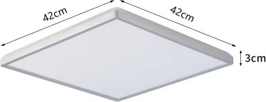 Brilagi - LED Koup. str. svít. ULTRA SLIM LED/24W/230V 42x42 cm stříbrná IP54