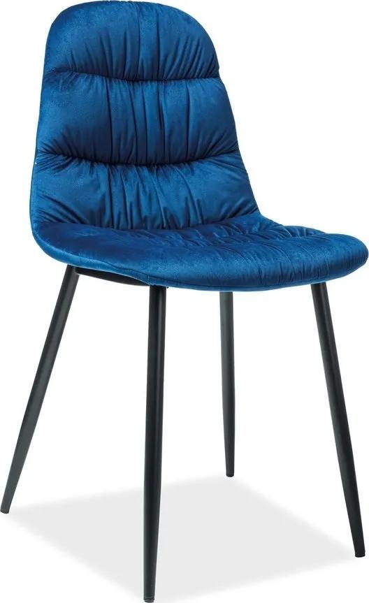 Casarredo Jídelní čalouněná židle VEDIS modrá