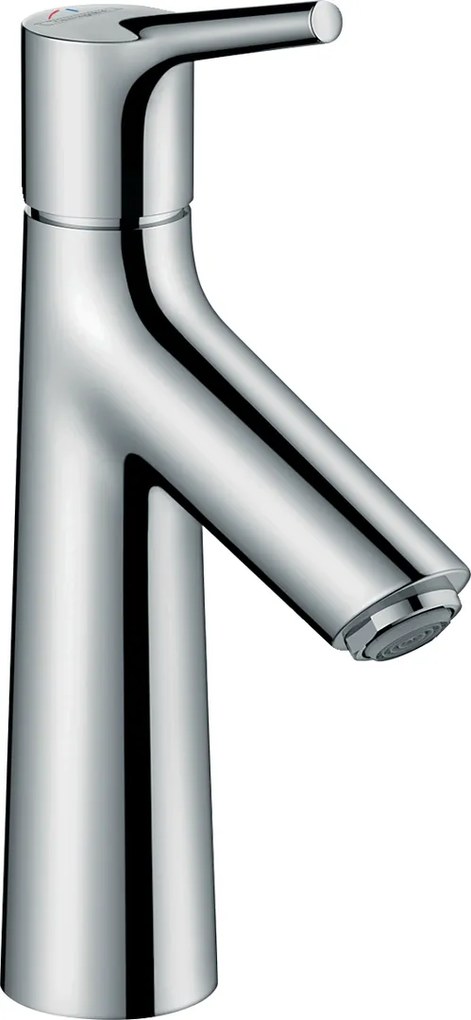 Hansgrohe Talis S, páková umyvadlová baterie 100 CoolStart s táhlem a odtokovou soupravou, chromová, 72022000