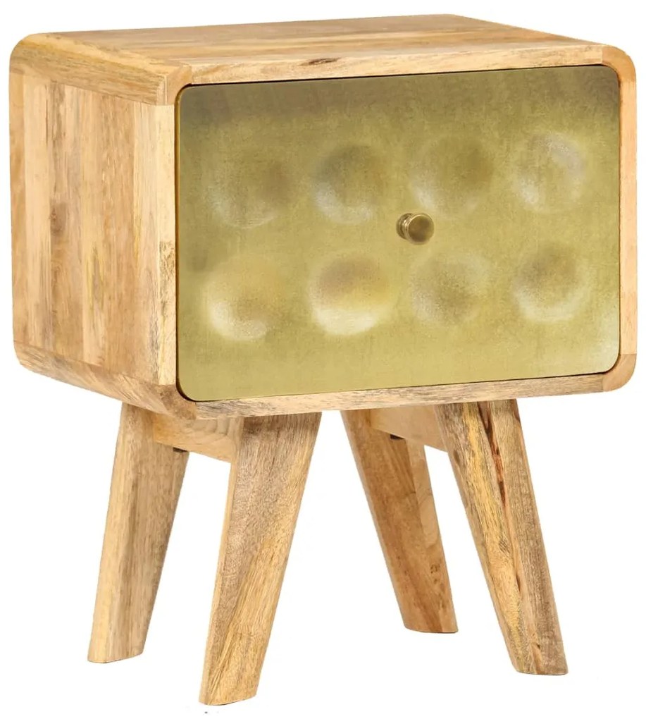 246343 vidaXL Noční stolek z masivního mangovníkového dřeva 40 x 30 x 49 cm