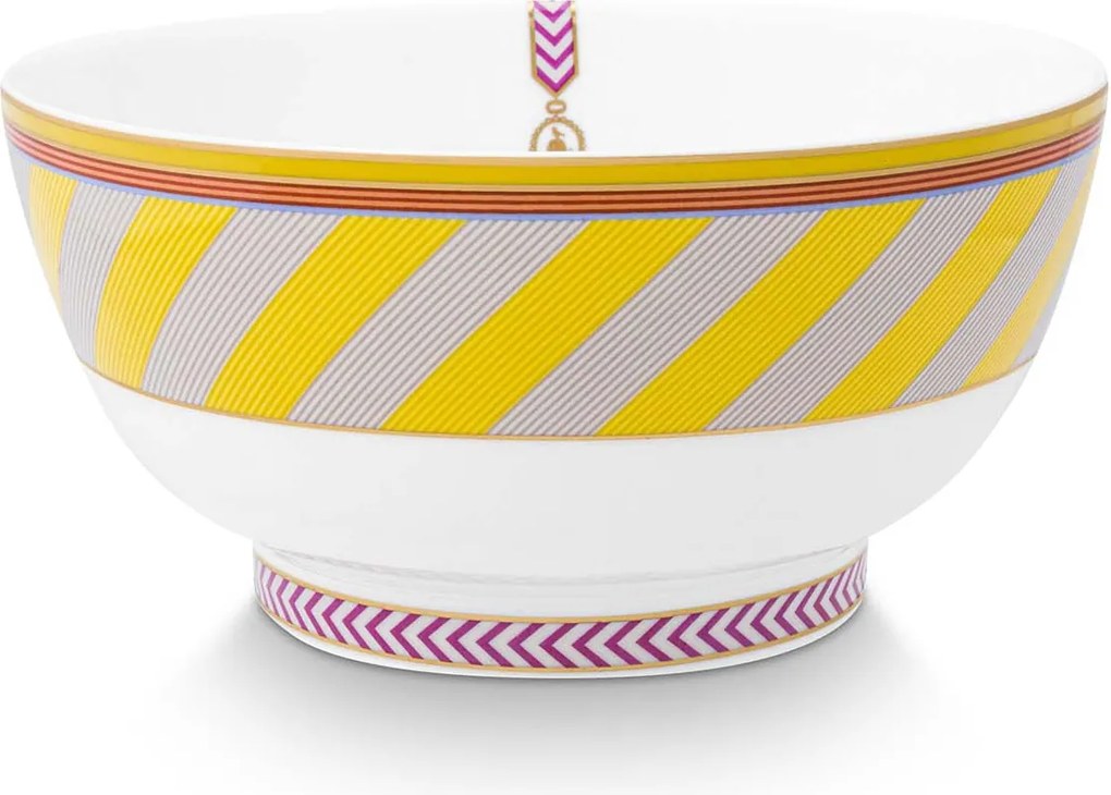 Pip Studio Pip Chique Stripes miska ∅18 cm, žlutá (Pip Chique miska ∅18 cm)