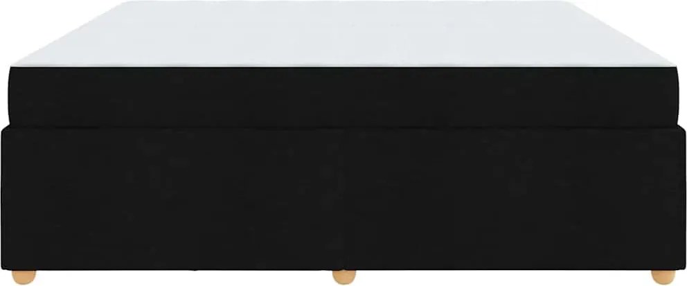 Rám postele s matrací Černá 200 x 200 cm textil 3399379