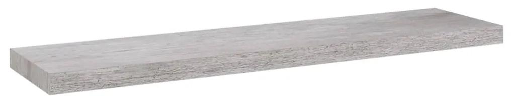vidaXL Plovoucí nástěnné police 4 ks betonově šedé 90x23,5x3,8 cm MDF