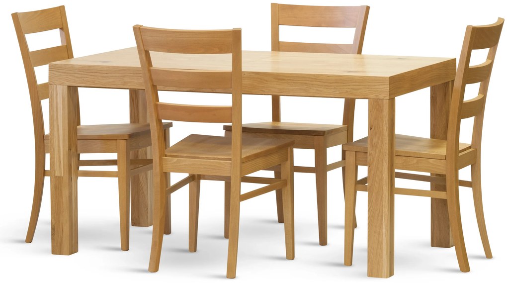 Stima Stůl WOODY 140x80 + 40 cm