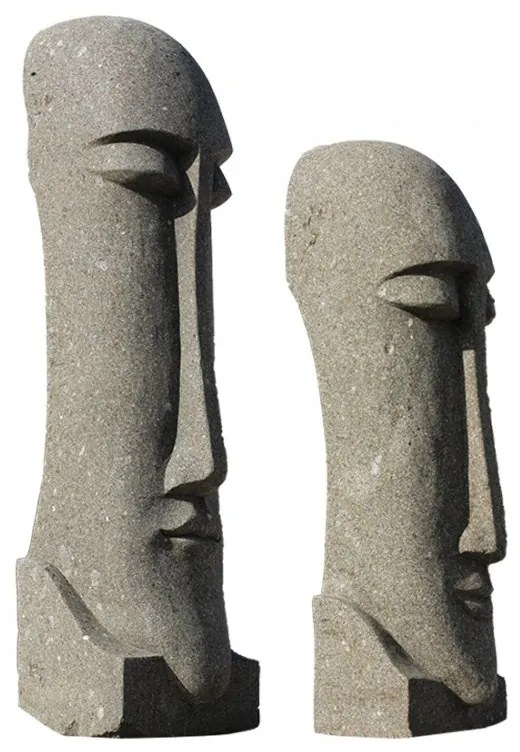 Rapa Nui, tesaná hlava 50 cm