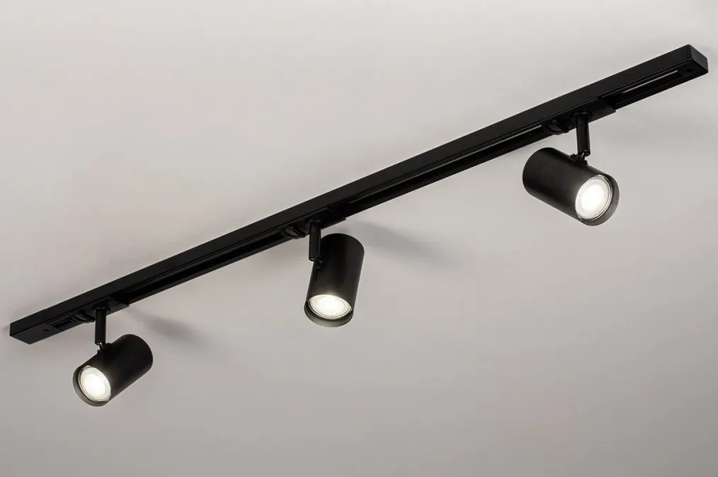 Stropní svítidlo kolejnicové do kuchyně Antre Black 3