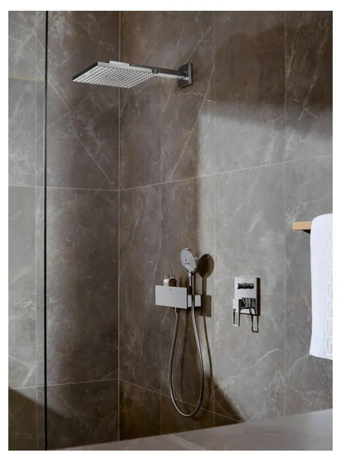 Hansgrohe Raindance E, hlavová sprcha 300 1jet EcoSmart se sprchovým ramenem, chromová, HAN-26239000