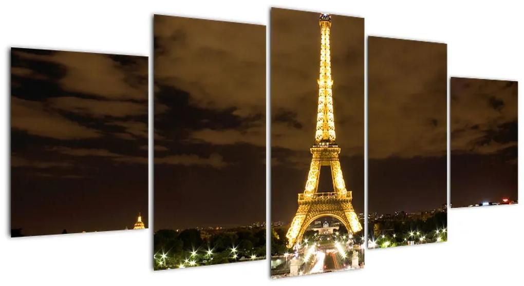 Noční Eiffelova věž, obrazy