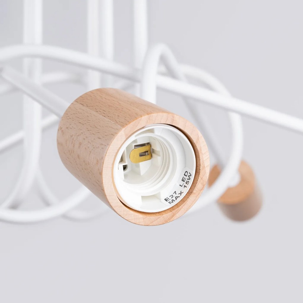 Sollux Lighting Lustr EMBER 5 bílý