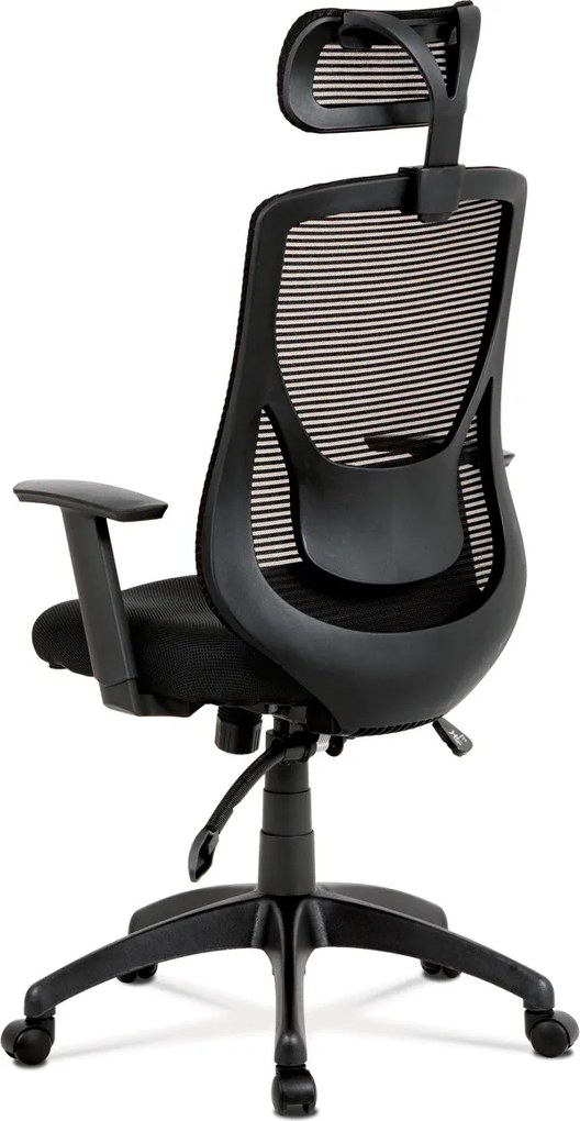Ergonomická kancelářská židle MODUS - černá síťovina / látka