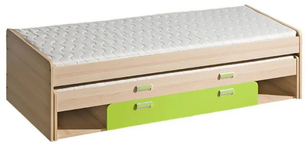 Dětská postel dvojlůžko bez matrace Flue L16, Odstín 24 F jasan coimbra - fialová
