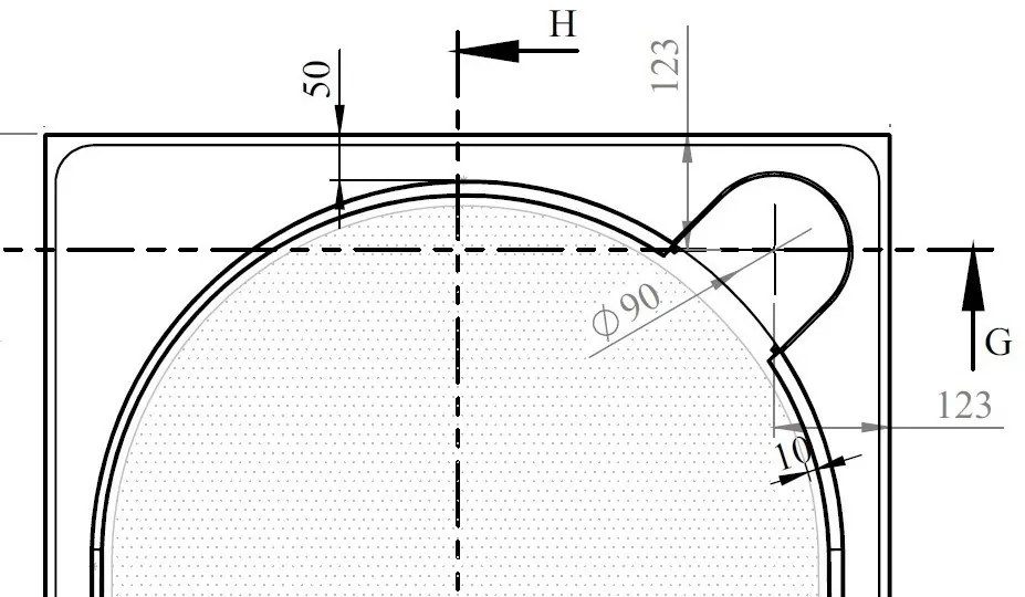 Olsen Spa Čtvercová mramorová sprchová vanička LAKA Rozměr A - 90 cm, Rozměr B - 90 cm VANKCCTVER90