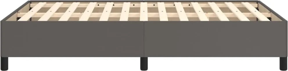 Rám postele bez matrace šedý 120x190 cm umělá kůže 3269649