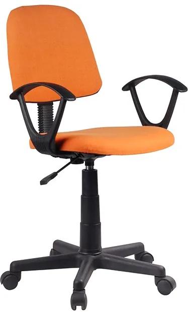 TEMPO KONDELA Kancelářská židle, oranžová / černá, TAMSON