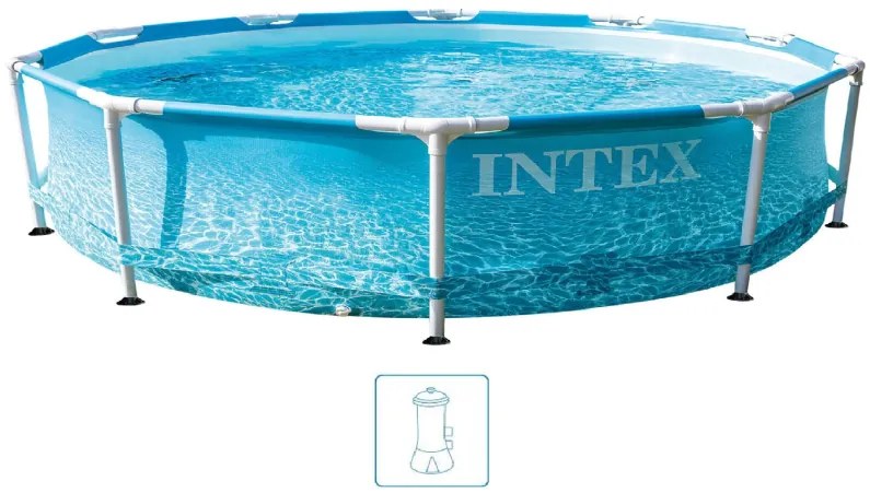 INTEX METAL FRAME POOLS Bazén 305 x 76 cm s kartušovou filtrací 28208GN