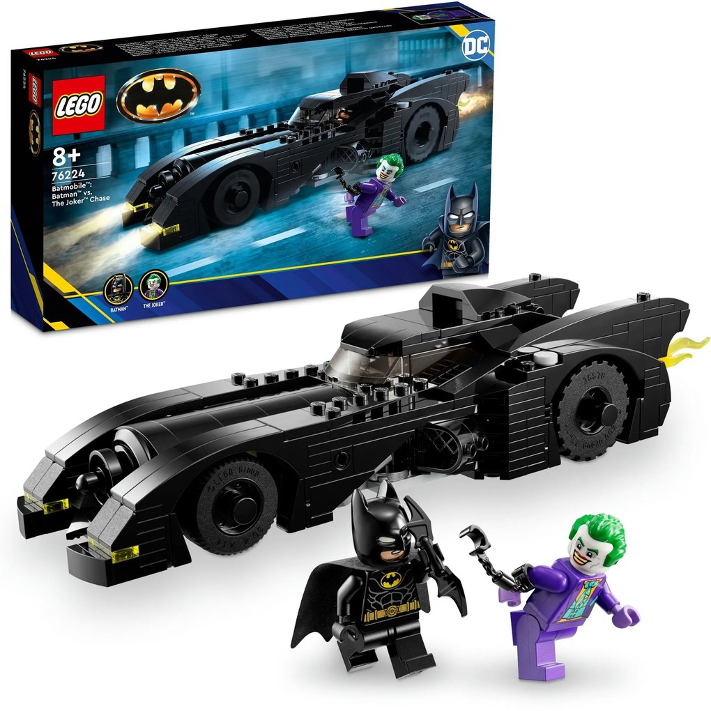 Lego stavebnice lego dc batman 76224 batman vs. joker: honička v batmobilu
