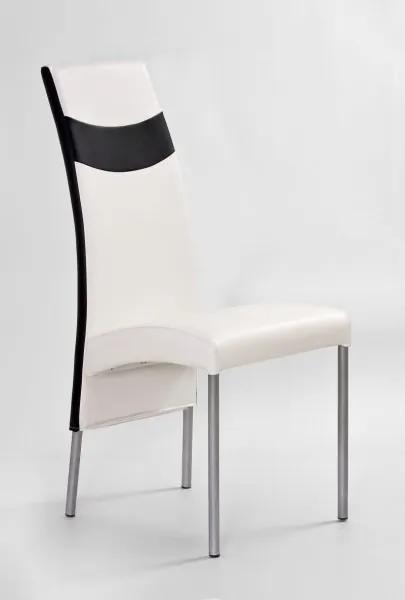 Halmar Kovová židle K51 bílá - černá