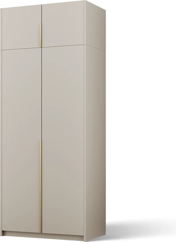 ADRK Furniture Bregma II s nástavcem Skříň s otočnými dveřmi ADRK-W-BREG-100-KG