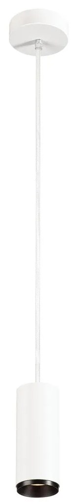 LA 1004166 NUMINOS® PD PHASE S vnitřní LED závěsné svítidlo bílá/černá 4000 K 24° - BIG WHITE (SLV)