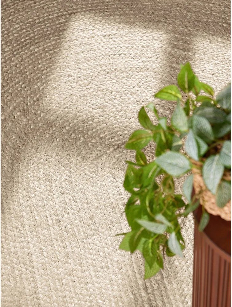 Krémový oboustranný/ručně tkaný jutový koberec 160x230 cm Braided – Hanse Home