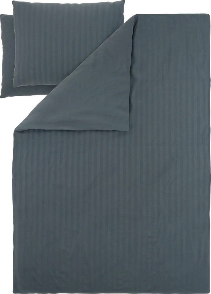 Livarno® Luxusní saténové povlečení, směs bavlny a bambusu, 240 x 220 cm (navy modrá)