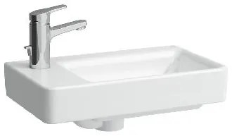 Laufen Pro S - Umývátko, 480x280 mm, 1 otvor pro baterii vlevo, s LCC, bílá H8159554001041