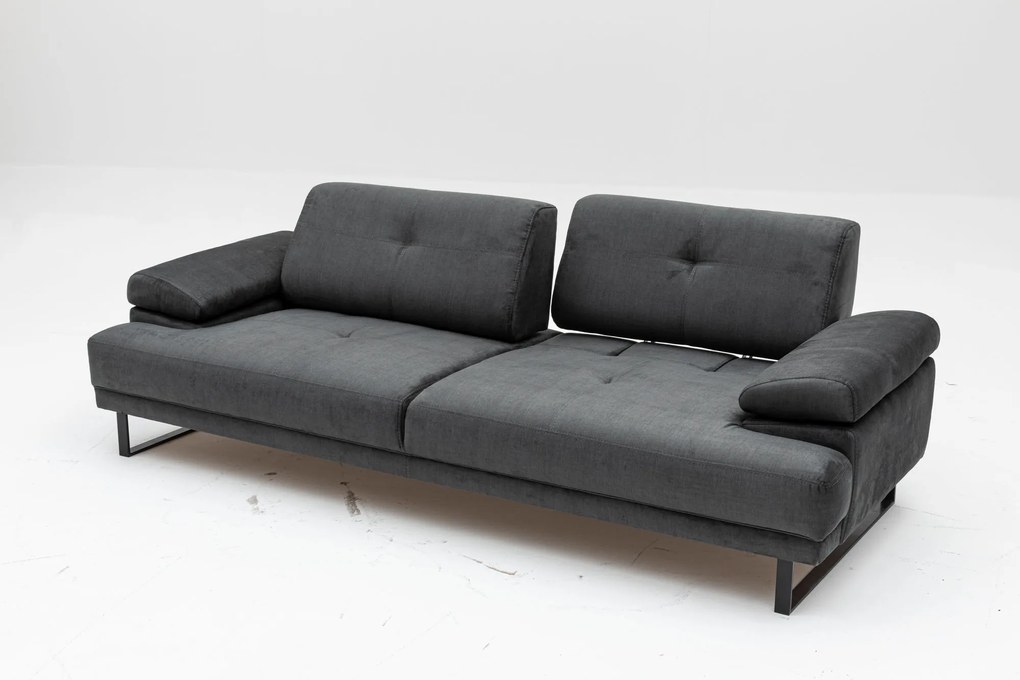 Atelier del Sofa 3-místná pohovka Mustang - Anthracite, Antracitová