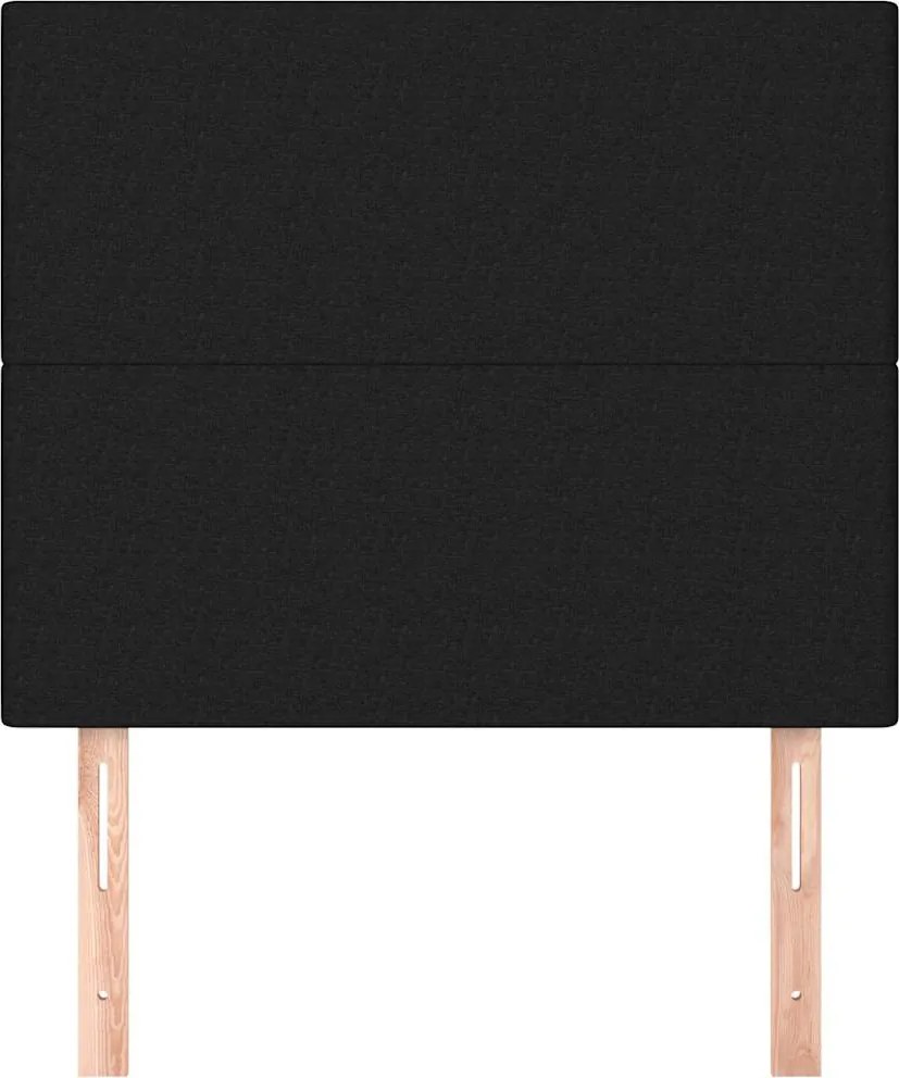 Čelo postele černé 80x5x118/128 cm látkové 3116028
